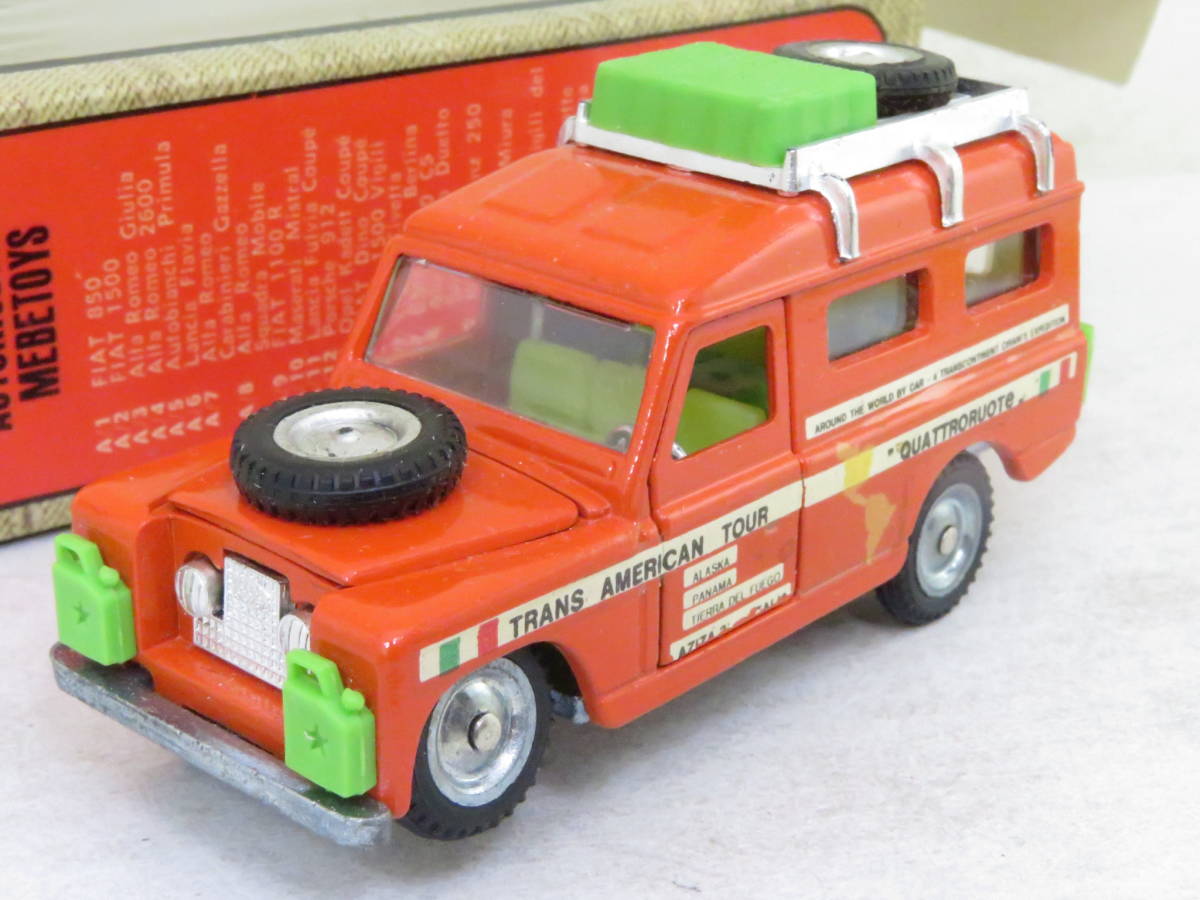MEBE LAND ROVER TRANSAMERICAN ランドローバー トランスアメリカン 旧ホイール 箱付 イタリア製 1/43 イコレ ...