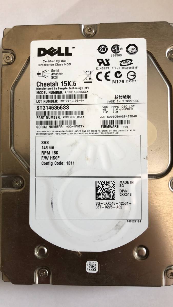 DELL ST3146356SS 146GB SAS ② まとめ買い歓迎(SCSI)｜売買されたオークション情報、yahooの商品情報を ...