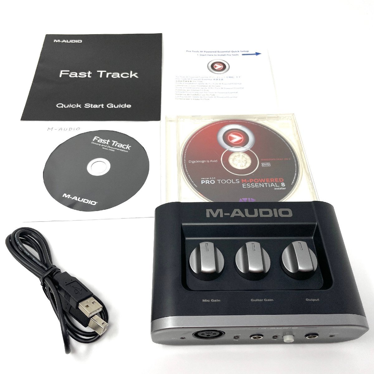 良品 M-AUDIO USBオーディオインターフェース Fast Track ML03-00454 Pro Tools M-Powered ...