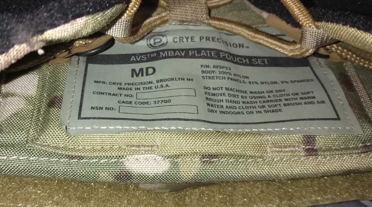 実物 CRYE PRECISION AVS MBAV プレートキャリア マルチカム SEALs DEVGRU Delta Force ...