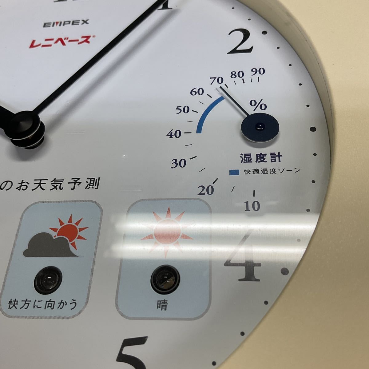 EMPEX 掛け時計 BANYU 温度計 湿度計 天気予測 4段階 レニベース 15周年記念 B2-2④ 0615(アナログ)｜売買されたオークション情報、yahooの商品情報をアーカイブ公開 ...