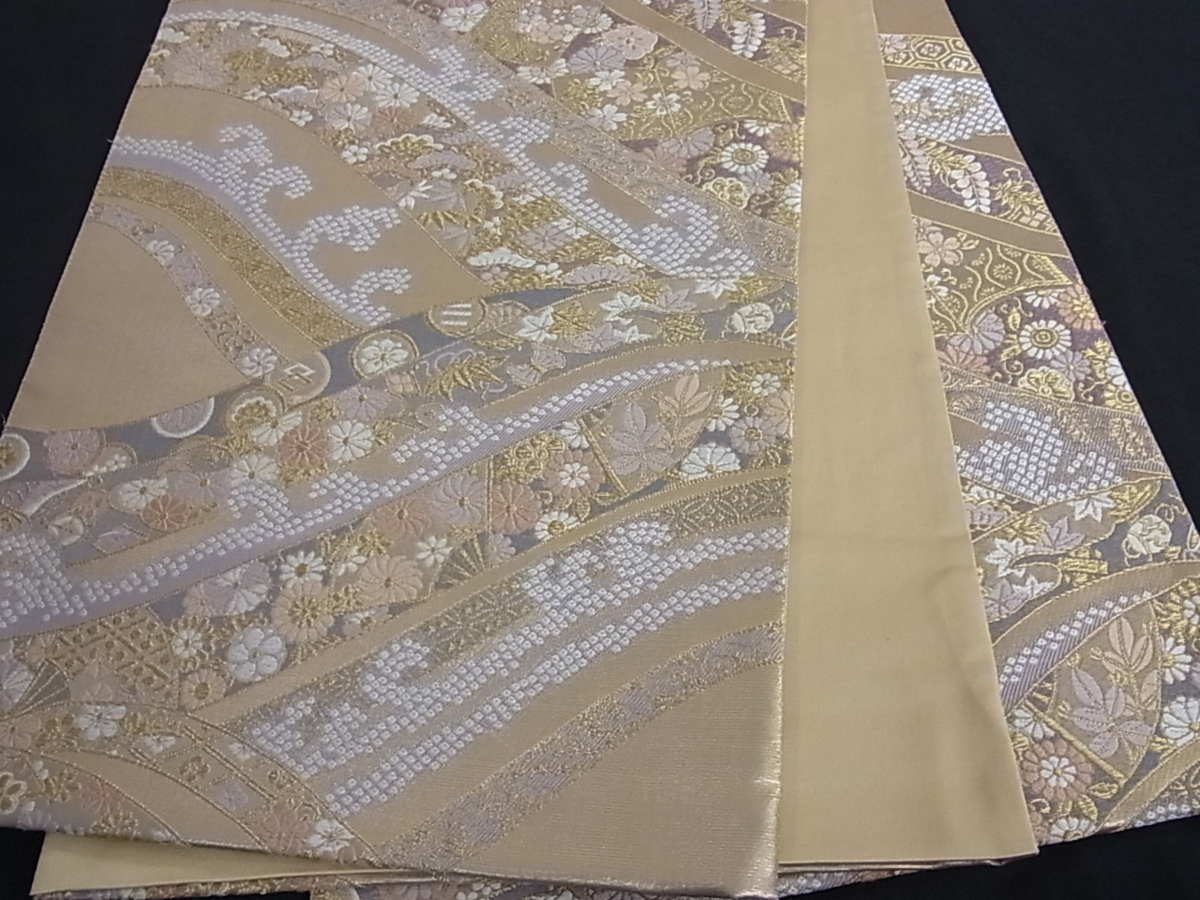 花美人着物 六通柄袋帯 唐織 立波冊子花文 金銀糸 逸品 ic1292(仕立て上がり)｜売買されたオークション情報、yahooの商品情報を ...