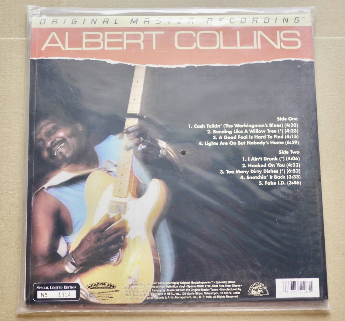 LP Mobile Fidelity Sound Lab 高音質 200g重量盤 Albert Collins / Cold Snap シールド デッドストック MFSL 1-226(ブルース ...