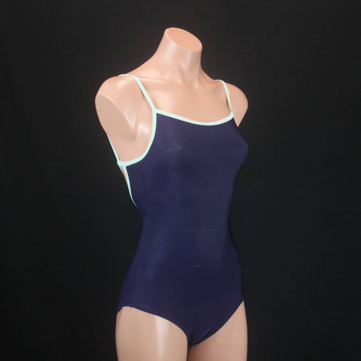 K2978 S相当 背中かわいい つるすべ 女子 競泳 水着 レディース ネイビー 紺 プール 水泳 スイミング 練習着 ワンピース 衣装 ...