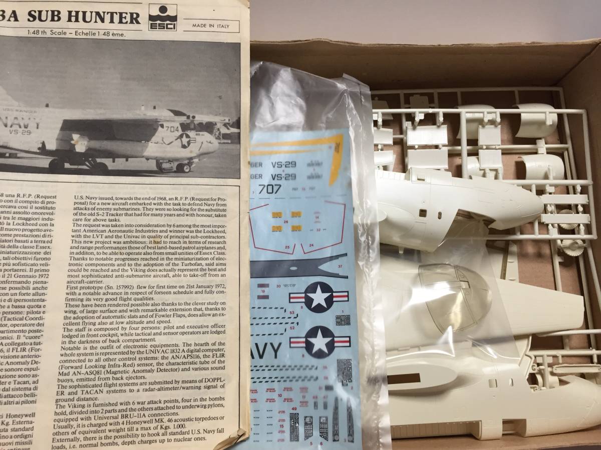 エッシー ESCI 1/48 S-3A VIKING SUB HUNTER 内袋開済(アメリカ)｜売買されたオークション情報、yahooの商品 ...