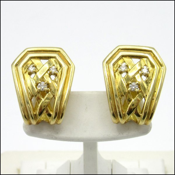 TS CELINE/セリーヌ K18ダイヤ付きピアス 750 ダイヤ0.04Ct 合計重量5.6g(スタッドピアス)｜売買されたオークション ...