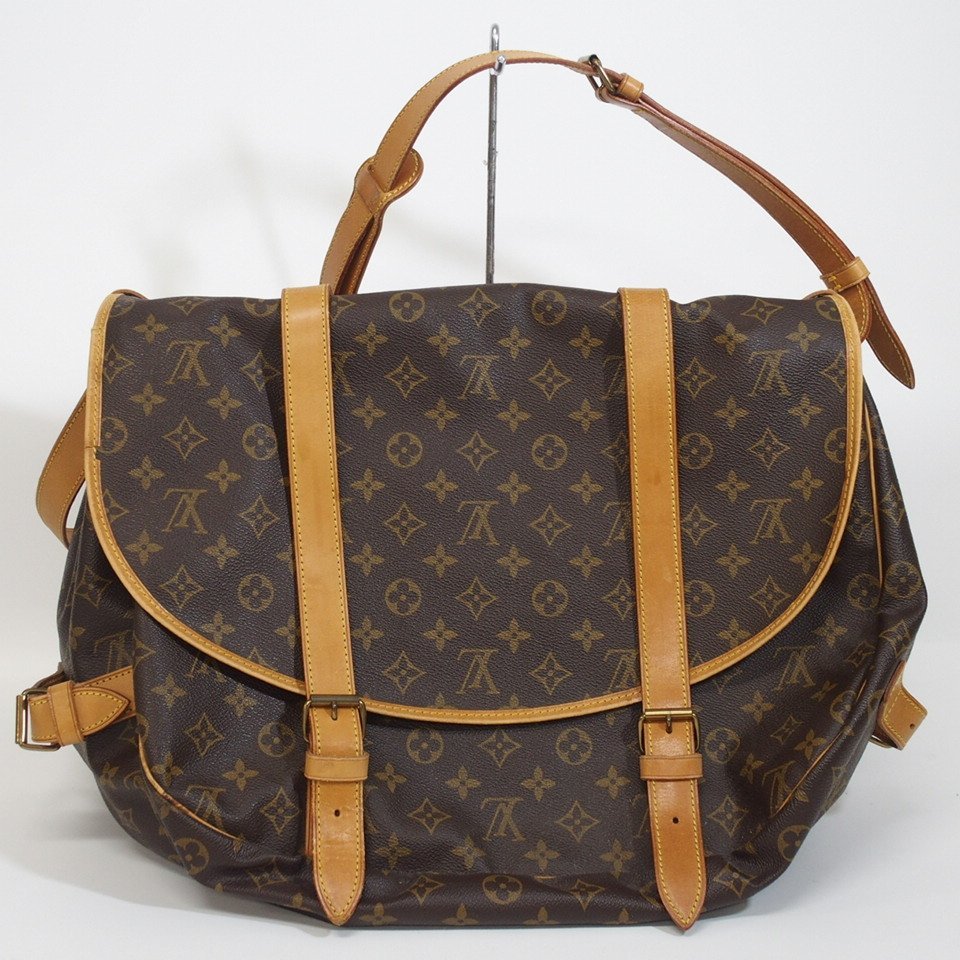 f002 2Fbag ルイヴィトン LOUIS VUITTON ソミュール40 ショルダーバッグ M42252 AR9002 斜め掛け ...