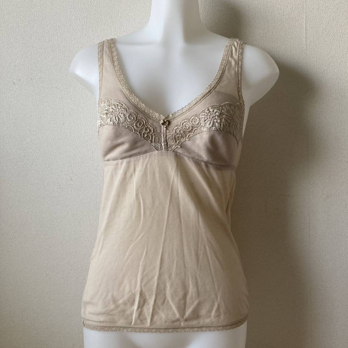 サイズB75 ワコール Wing NT 7125 ブラキャミソール 綿混 9M-M092(Mサイズ)｜売買されたオークション情報、yahooの商品情報をアーカイブ公開 - オークファン ...