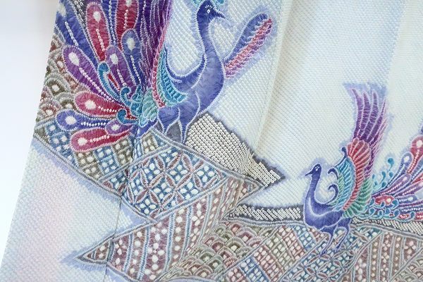 藤娘きぬたや 総絞り 訪問着 身丈153cm 裄丈62.5cm 錆ブルー 灰色 孔雀 豪華 フォーマル着物 仕立て上がり m-3068(仕立て上がり)｜売買されたオークション情報、yahooの ...