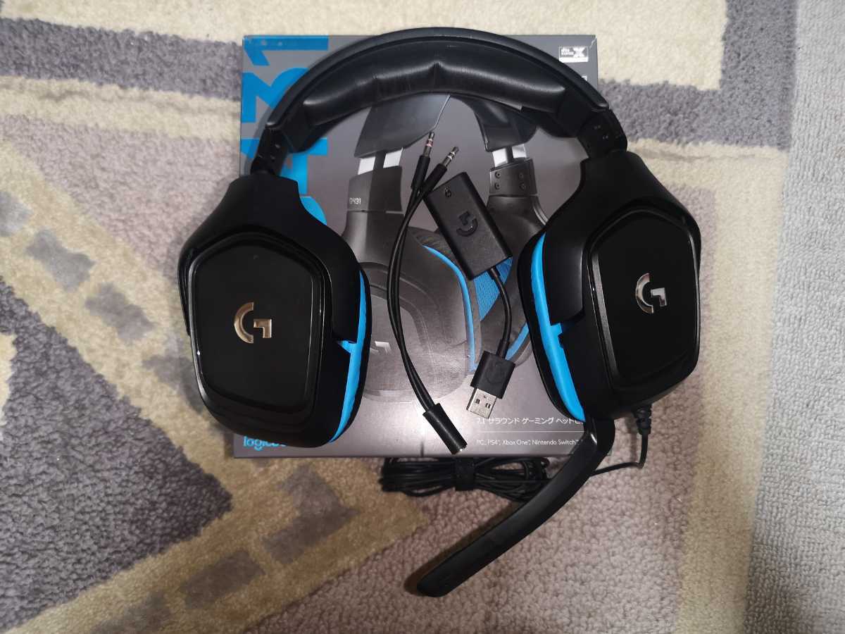 ロジクール Logicool G431ゲーミングヘッドセット PC PS4 Xbox One Nintendo Switch(アクセサリ、周辺機器)｜売買されたオークション情報、yahooの ...