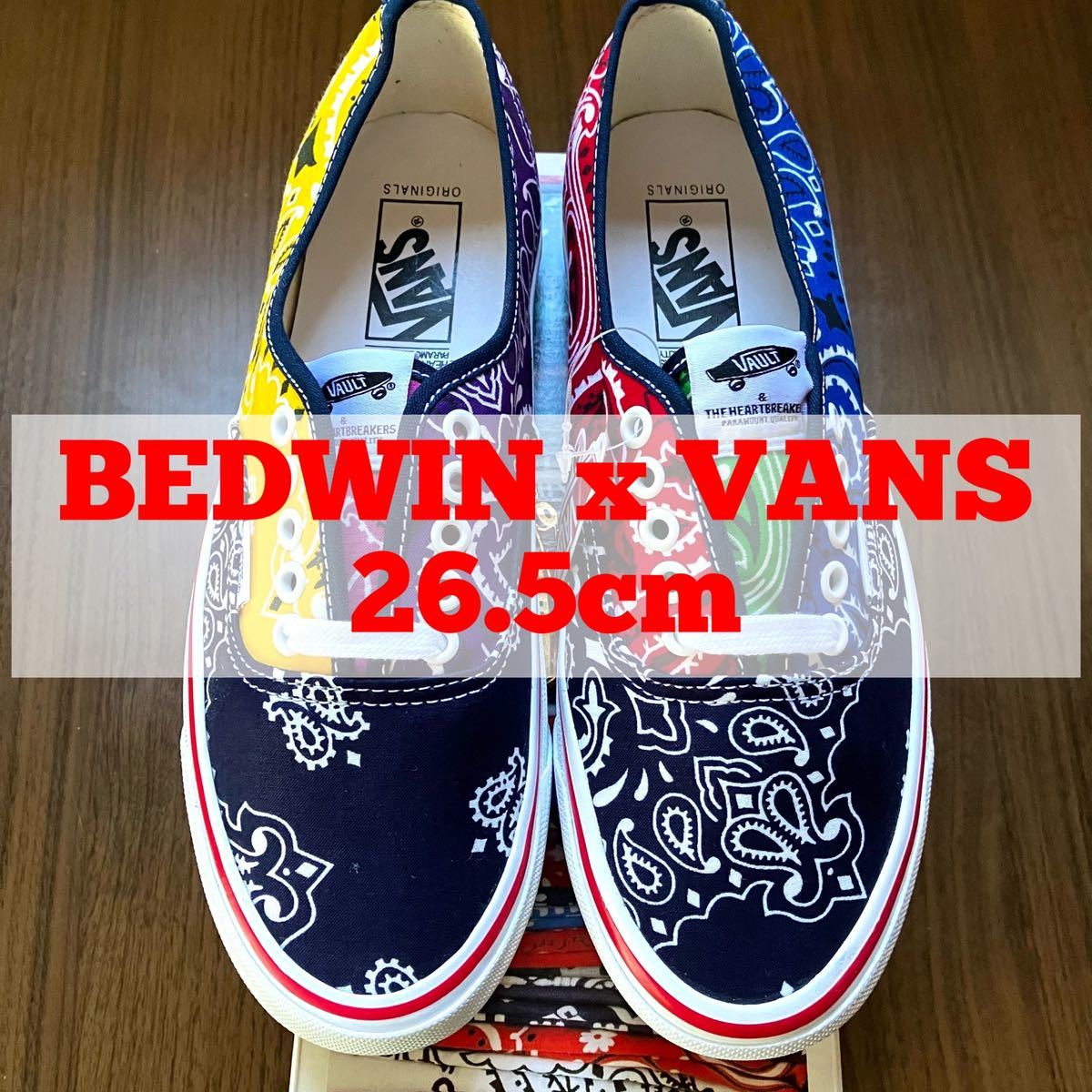 26.5 VANS BEDWIN AUTHENTIC LX ペイズリー バンダナ(26.5cm)｜売買されたオークション情報、yahooの商品情報をアーカイブ公開 - オークファン ...