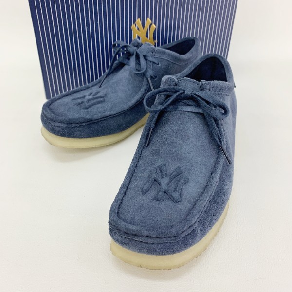 KITH Clarks MLB ヤンキース ワラビーブーツ ロー シューズ 箱付き メンズ US11 約29cm キス クラークス ...