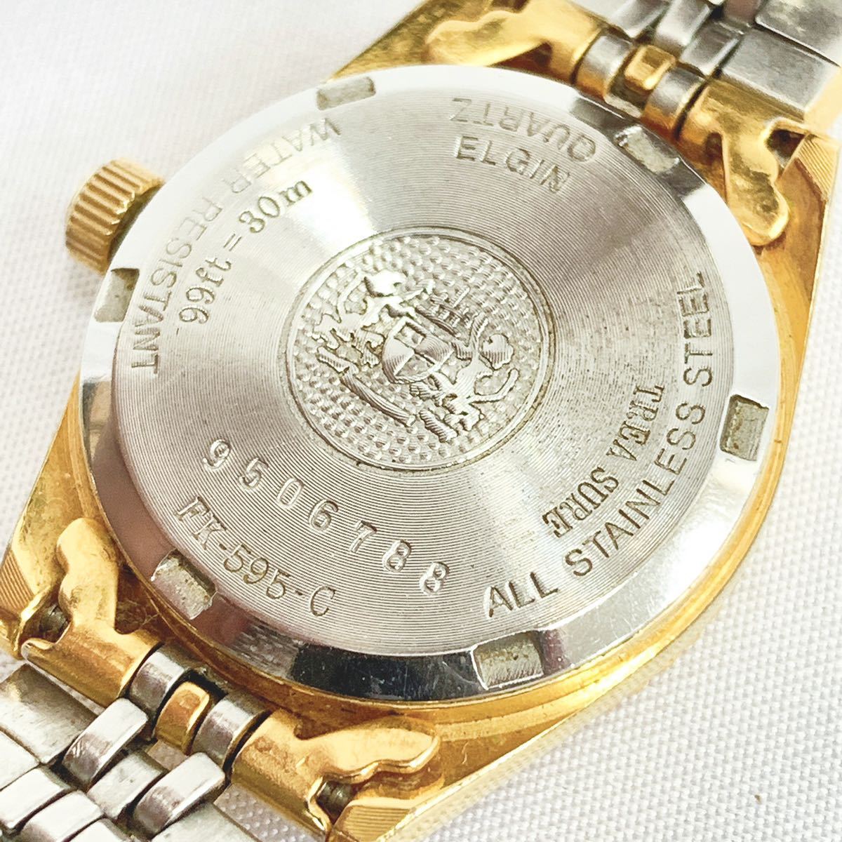 ELGIN エルジン FK-595-C CANADA FINE GOLD 1/10oz メープルリーフ金貨 クォーツ レディース腕時計 ヴィンテージ R店0715(エルジン)｜売買された ...