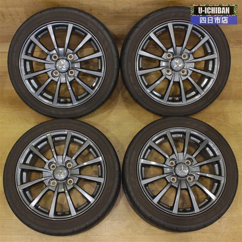 ミツビシ Z27AG コルト ラリーアート Ver.R 純正アルミホイール 16インチ×6.5 +43 4H 114.3 ヨコハマ ADVAN NEOVA AD07 205/45R16 006 ...