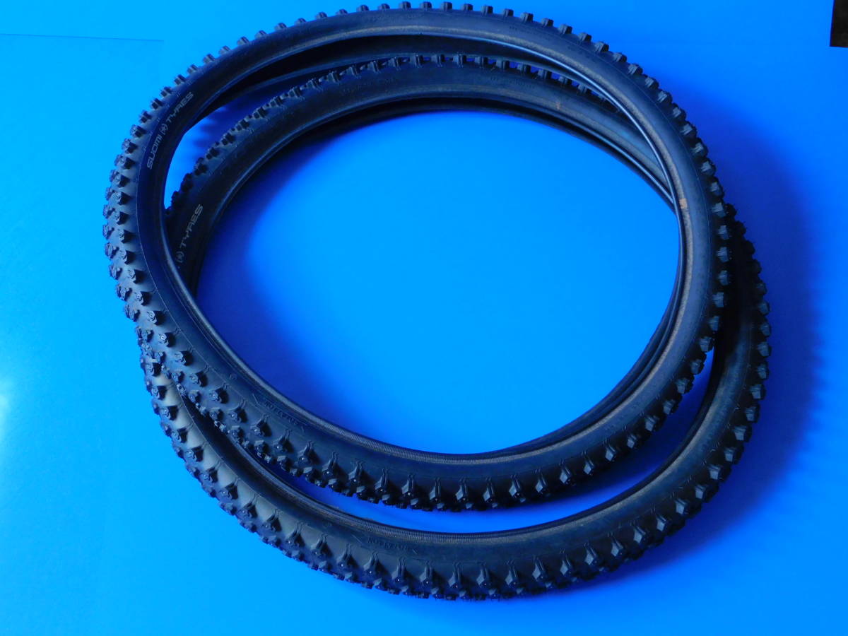 SUOMI TYRES スパイク タイヤ 27.5x2.25/57-584 2.0-4.5BAR/29-65PSI MTB スパイク 雪道 ...