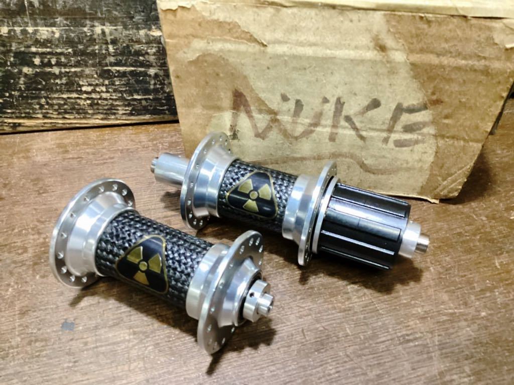OLD MTB Nuke Proof Carbon HUB ヌークプルーフ カーボン×アルミ コンポジットハブ 前後セット 品 NOS ...