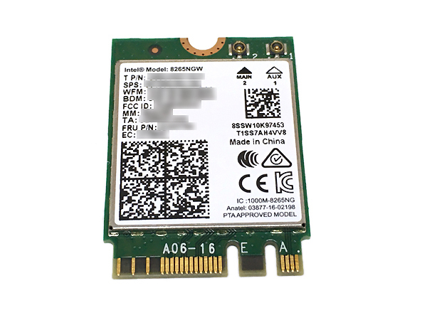 47 ThinkPad用純正無線LANカード/Intel Dual Band Wireless-AC 8265NGW 867M X270 ...