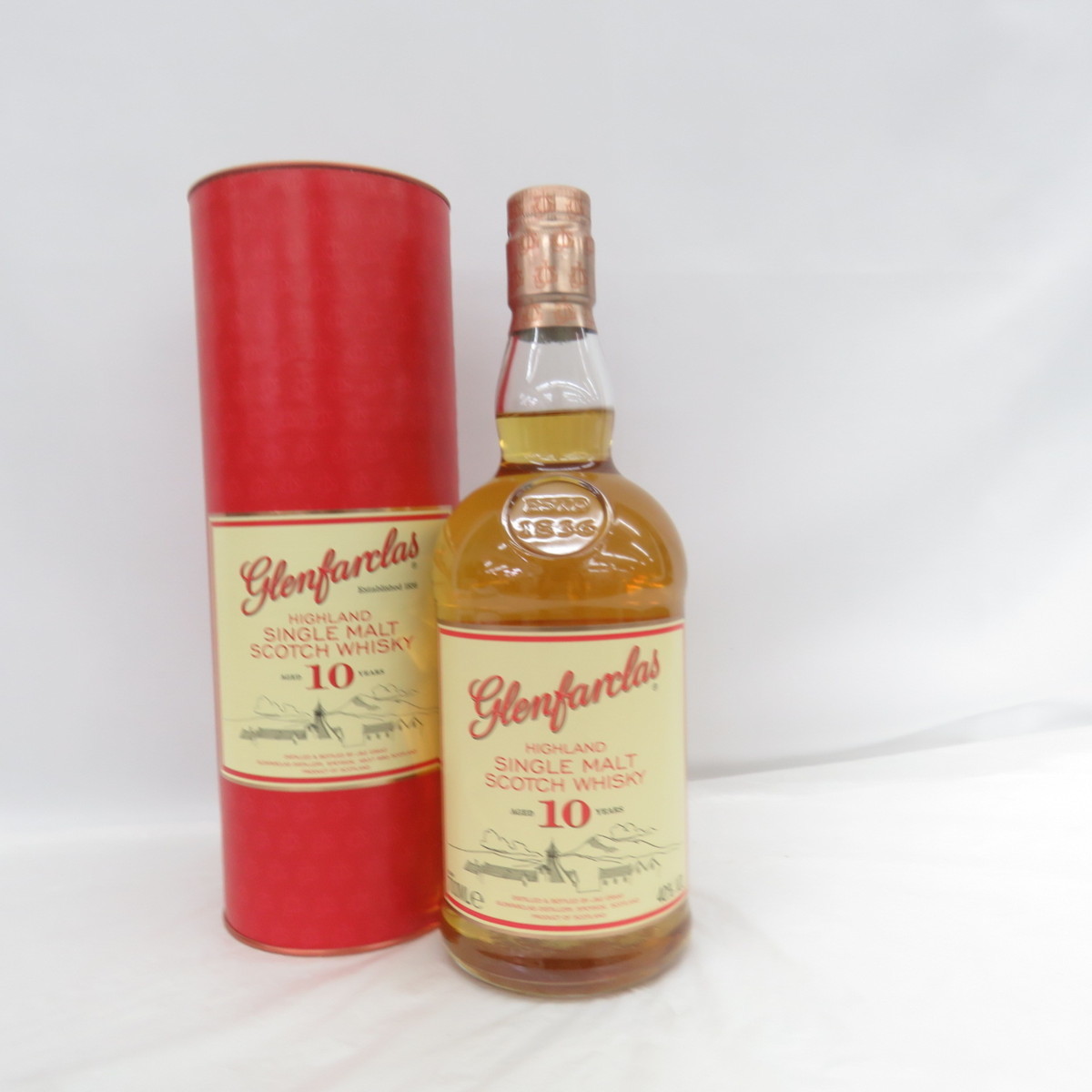 未開栓 Glenfarclas グレンファークラス 10年 シングルモルト ウイスキー 700ml 40% 箱あり 11069851 ...