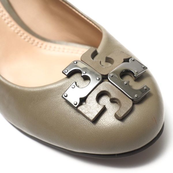 GL4444 トリーバーチ TORY BURCH 7.5M 24.5cm相当 LOWELL 65MM WEDGE ダブルT ウエッジソール ...