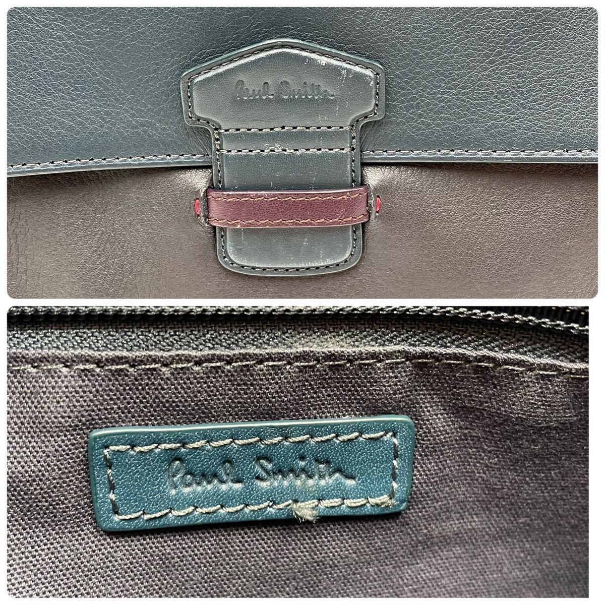 1円 ポールスミス ビジネスバッグ ネイビー マルチストライプ 本革 レザー PaulSmith トートバッグ メンズ 大容量 2way ワンショルダー(かばん、バッグ)｜売買された ...