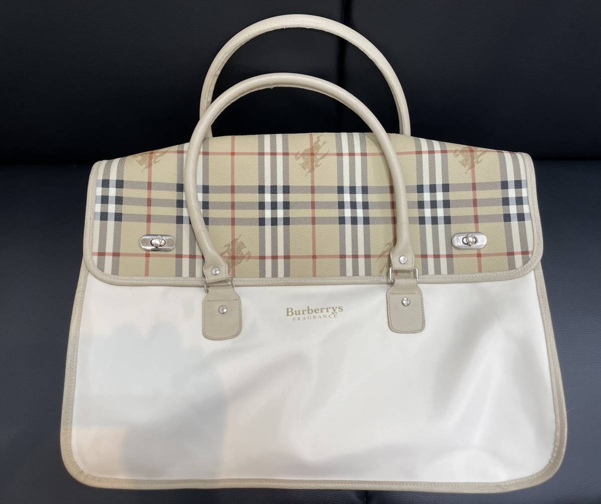 #5342 Burberrys FRAGRANCE ハンドバッグ 大容量 バーバリー フレグランス ユーズド(ハンドバッグ)｜売買されたオークション情報、yahooの商品情報をアーカイブ公開 ...