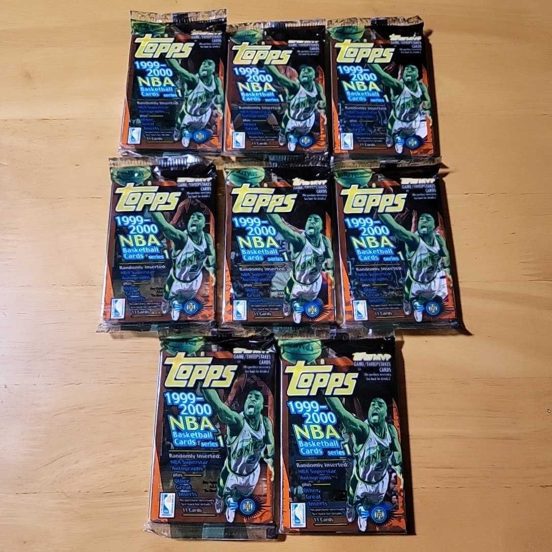 当時物 topps MVP NBA BASKETBALL CARDS series1 1999-2000 8パックセット 11CARDS(その ...
