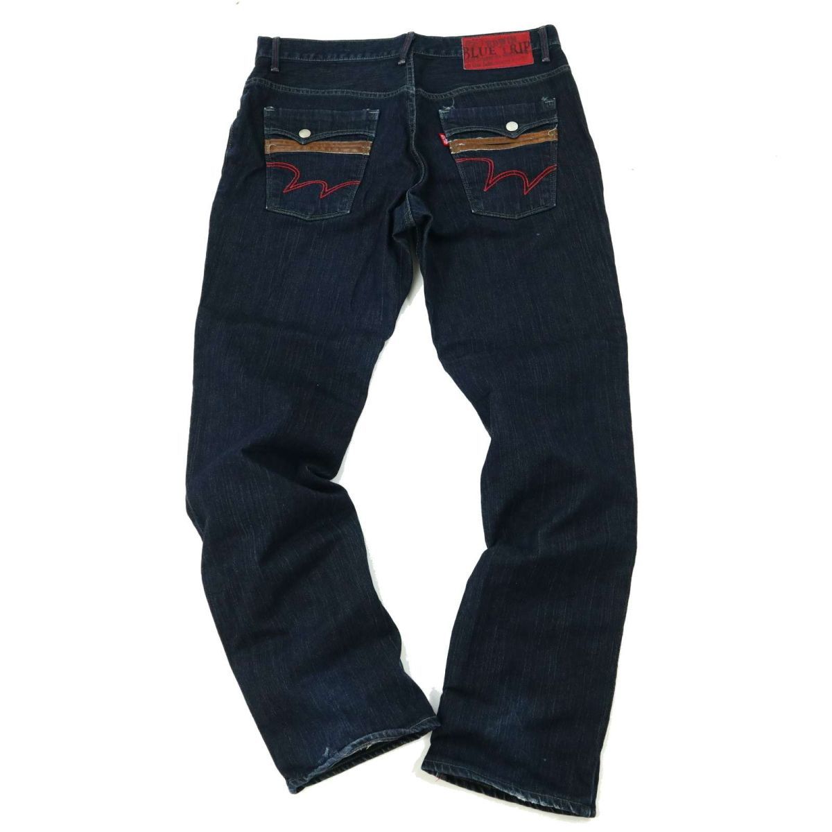 EDWIN エドウィン EB0003 通年 BLUE TRIP ワンウォッシュ ストレッチ テーパード デニム パンツ ジーンズ Sz.34 メンズ C2B03133_8#R(W34)｜売買さ ...