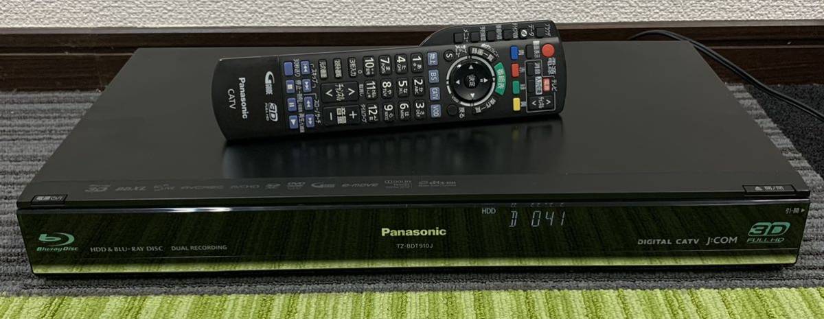 Panasonic パナソニック CATV STB TZ-BDT910J HDD/BDレコーダー 500GB 内蔵 2番組同時録画 3D対応機 ...