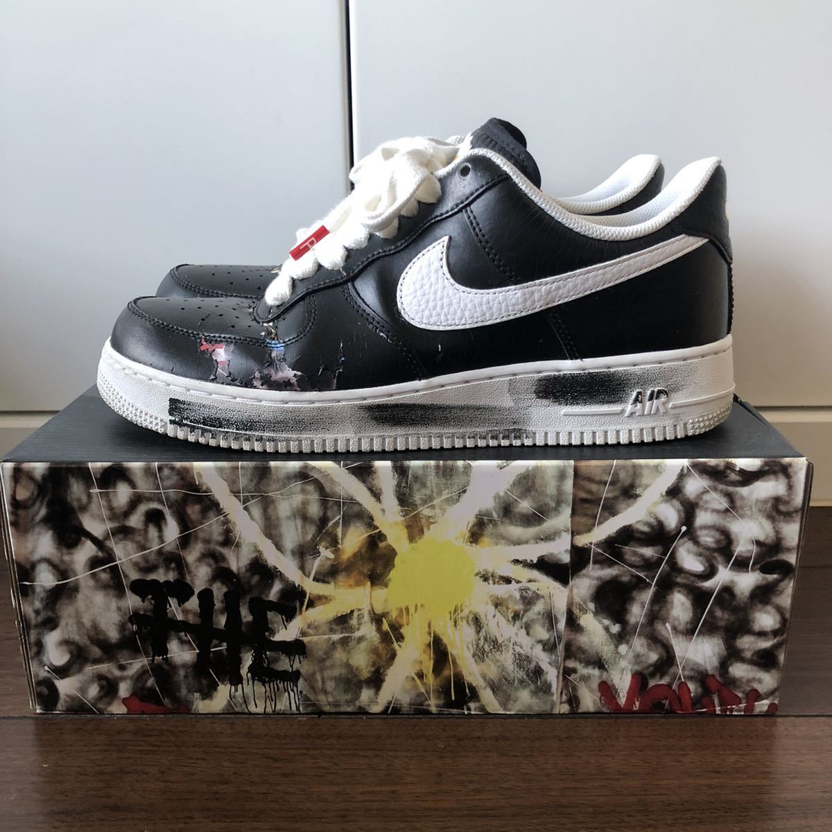 国内正規 黒タグ付属品付き NIKE AIR FORCE1 Paranoise PEACEMINUSONE パラノイズ エアフォース1 ...