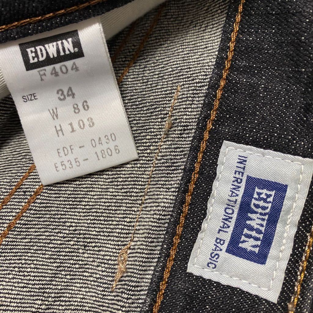 9A 着少 EDWIN エドウィン F404 デニム ジーンズ ジーパン パンツ 34 黒 ブラック ストレッチ MADE IN JAPAN 日本製 格安(W34)｜売買されたオークション情報 ...