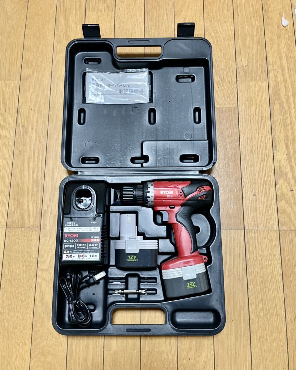 RYOBI 充電式ドライバドリル BD-122 12V バッテリー2個付き(本体)｜売買されたオークション情報、yahooの商品情報を ...