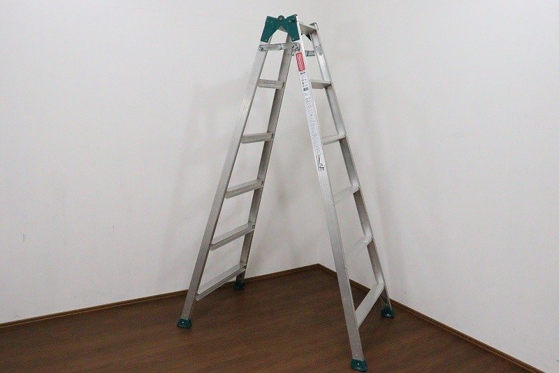 埼玉発 S4046 Hasegawa アルミ合金製兼用脚立B-10 天板ま の高さ1m70cm はしご全長3m57cm 軽作業 RS-18 ...