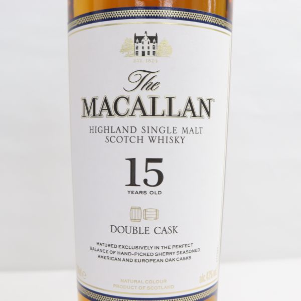 MACALLAN マッカラン 15年 ダブルカスク 43％ 700ml N22I120008(ハイランド)｜売買されたオークション情報、yahooの商品情報をアーカイブ公開 - オークファン ...