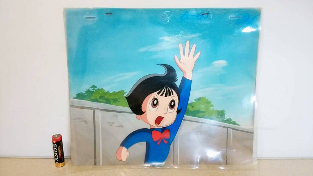 TEZUKA OSAMU 手塚治虫 Mysterious Melmo/ふしぎなメルモ animation cel/セル画 背景付き 手塚プロ ...