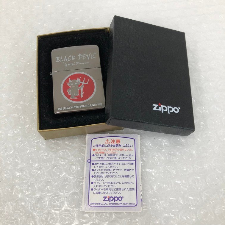 AJAB5009 ZIPPO ジッポー ライター BLACK DEVIL Special Flavour ブラックデビル スペシャルフレーバー D 04 箱付き(たばこメーカー)｜売買された ...
