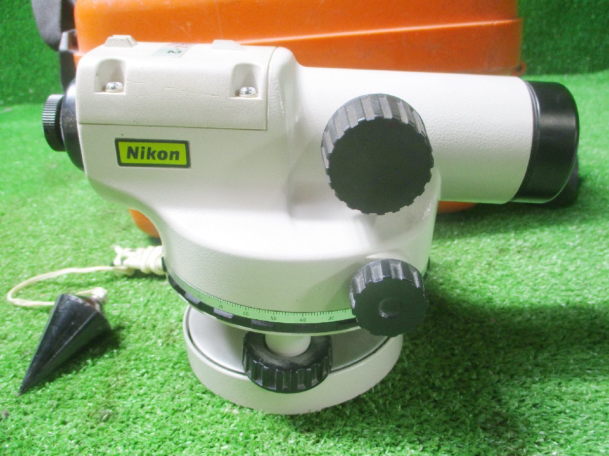 春飯i872 ニコン/NIKON オートレベル 測量器 測定器 望遠鏡 AZ-2 倍率24X 対物レンズ径φ30mm ケース付き(測量、角度計 ...
