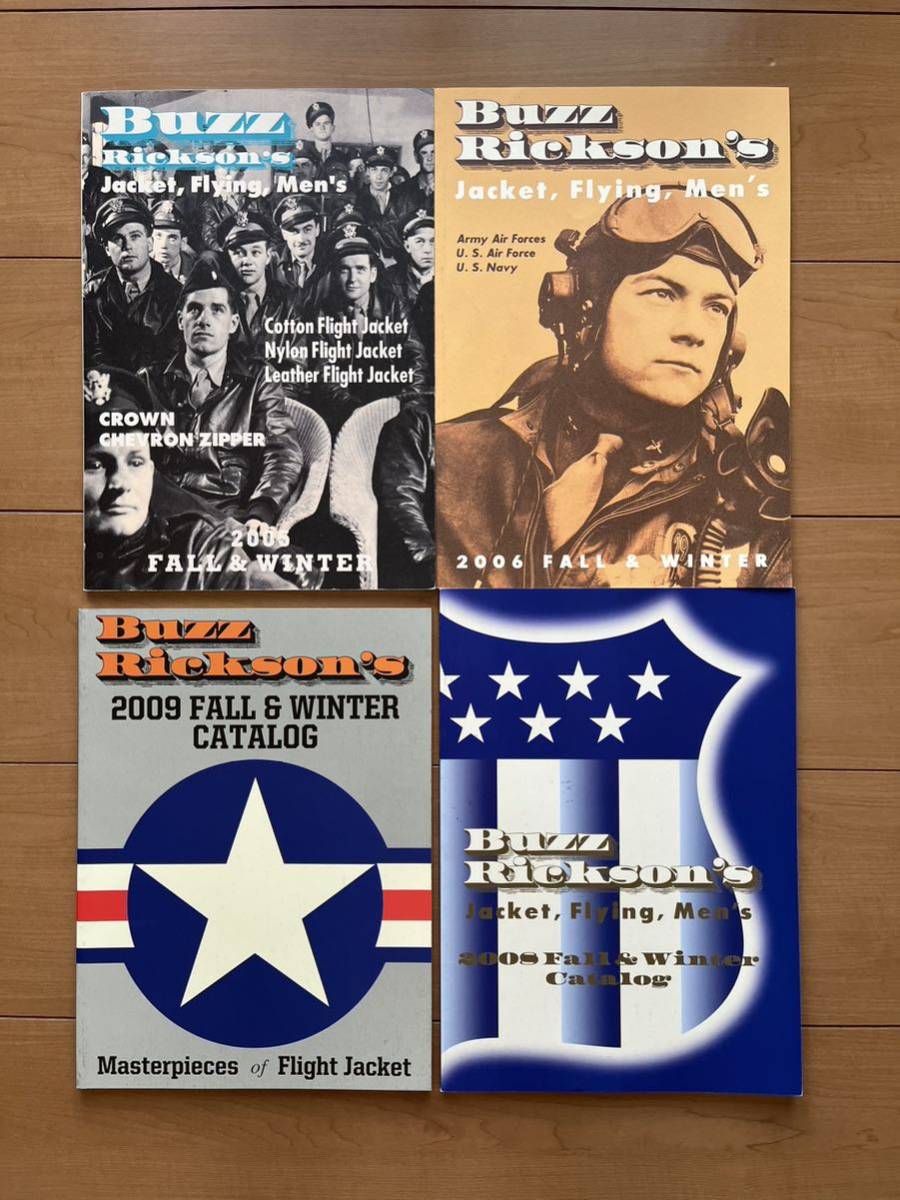 BUZZ RICKSON'S バズ リクソンズ カタログ 4冊 セット 2005/2006/2008/2009 FALL & WINTER A-2/M-65/L-2/MA-1/B-15/N-3 ...