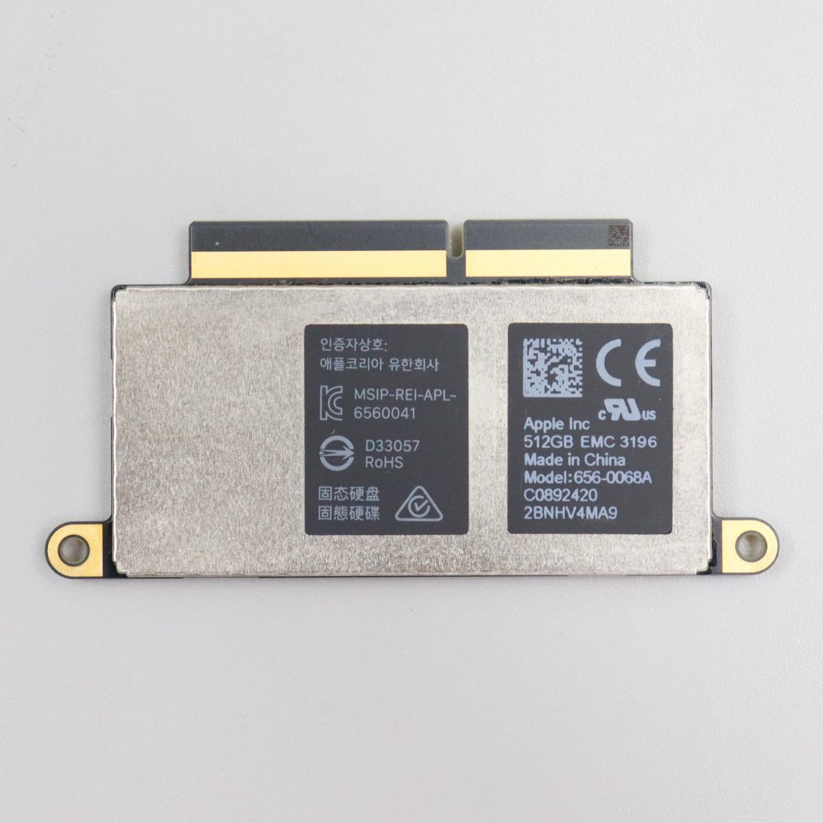 み Apple 純正 SSD512GB Model：656-0068A Macbook Pro A1708 2016 2017(Mac用 ...