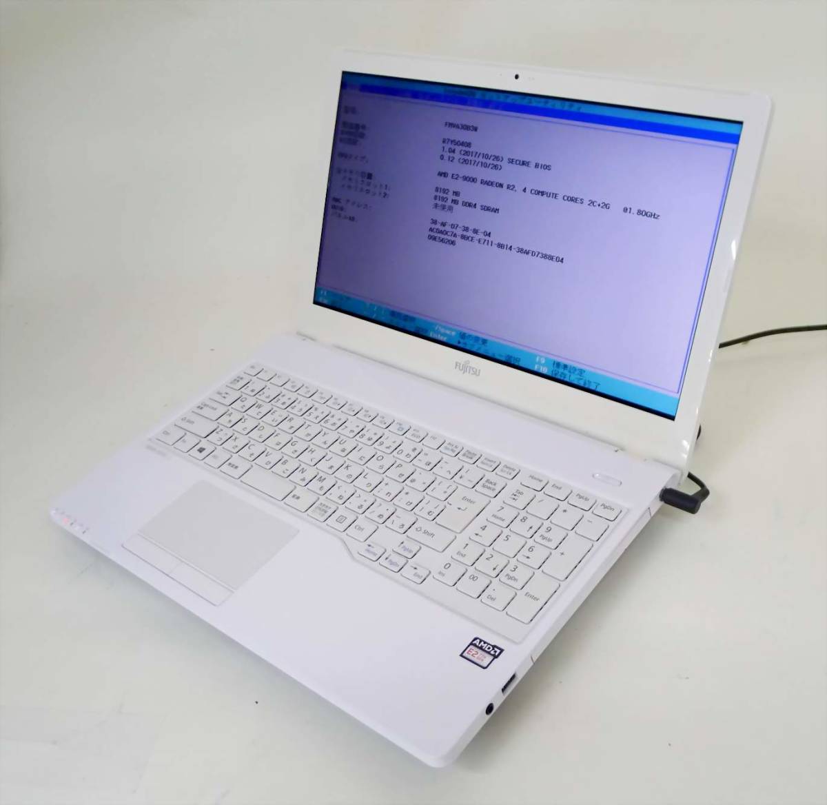 T10053nジャンク Fujitsu LIFEBOOK AH30/B3 FMVA30B3W AMD E2-9000 15.6inch 8GB ...