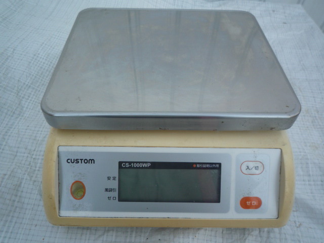 CUSTOM CS-1000WP デジタル防水はかり カスタム デジタルはかり 電子はかり スケール 測定器 ひょう量1000g はかり 目量0.5g(キッチンスケール、はかり)｜売買された ...