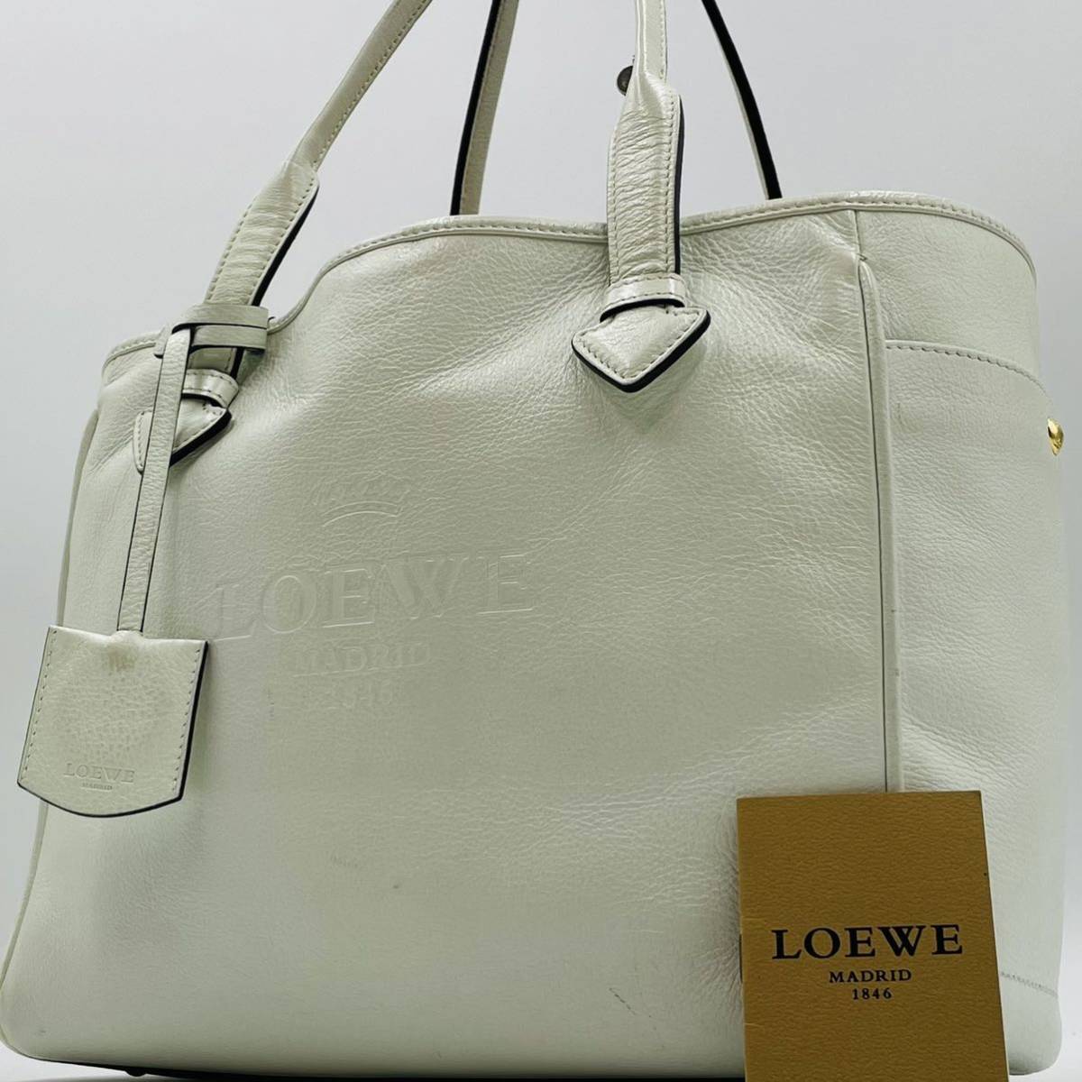1円〜 限定特価品 ロエベ LOEWE ヘリテージ ロゴ 型押し トートバッグ ハンドバッグ A4収納可 レザー ホワイト 白 メンズ レディース(トートバッグ)｜売買されたオークション情報 ...
