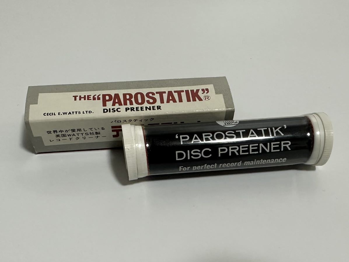 THE PAROSTATIK DISK PREENER 英国 WATTS社製 パロスタティックディスクプリーナー レコードクリーナー レア ...