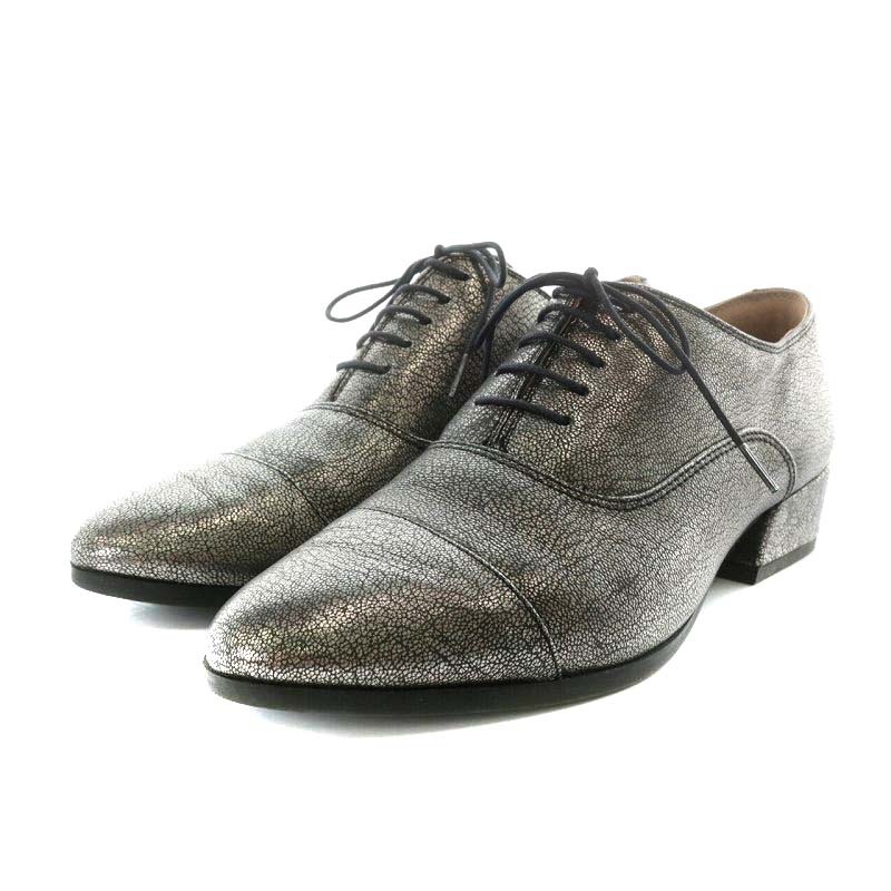 クラークス clarks レイメリー Rey Melly シューズ レースアップ ストレートチップ 23.5cm シルバー色 26121752 ...