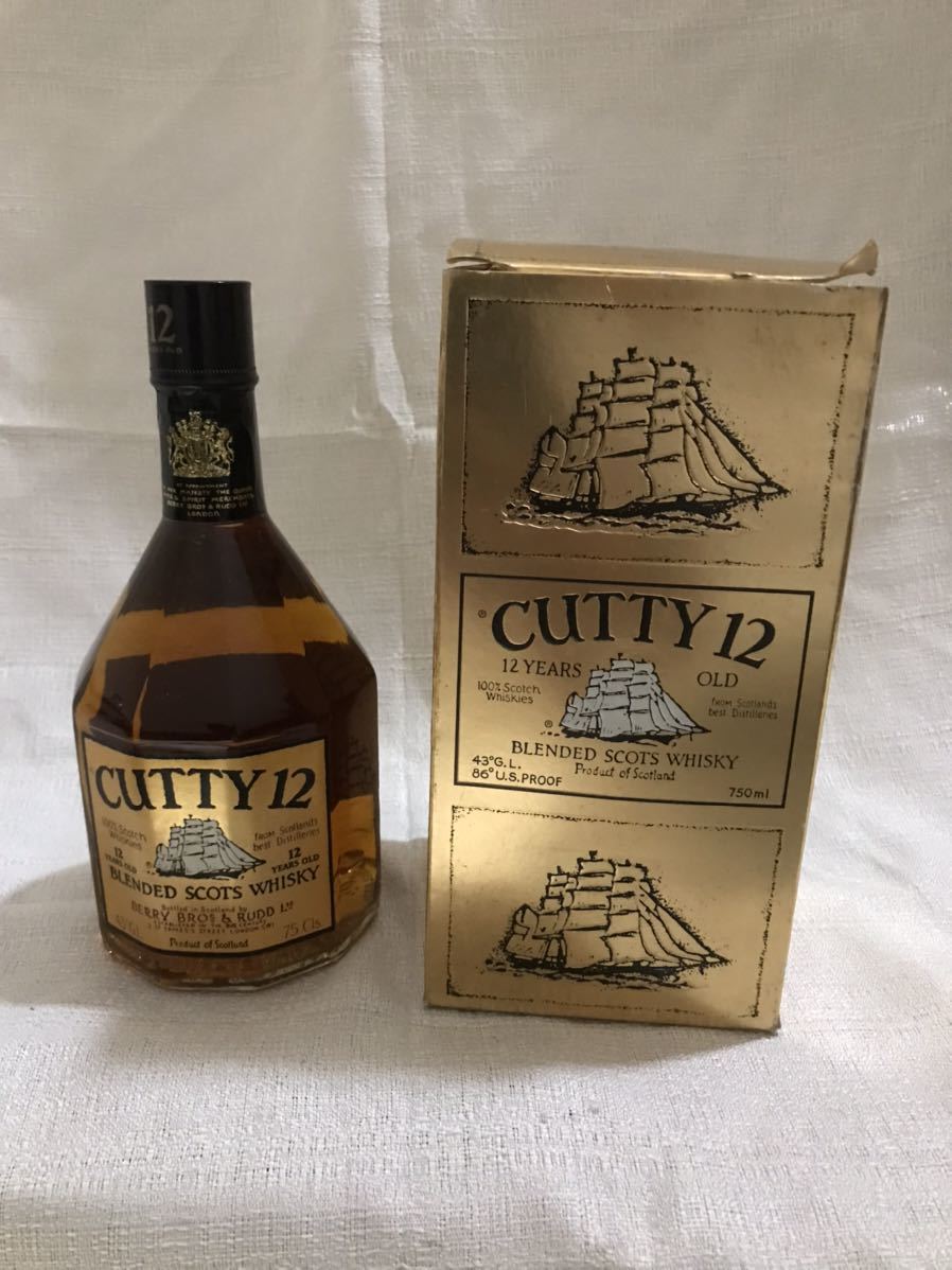 CUTTY 12 カティサーク 12年 容量：750ml アルコール度数：43% 未開栓 古酒(ウイスキー)｜売買されたオークション情報 ...
