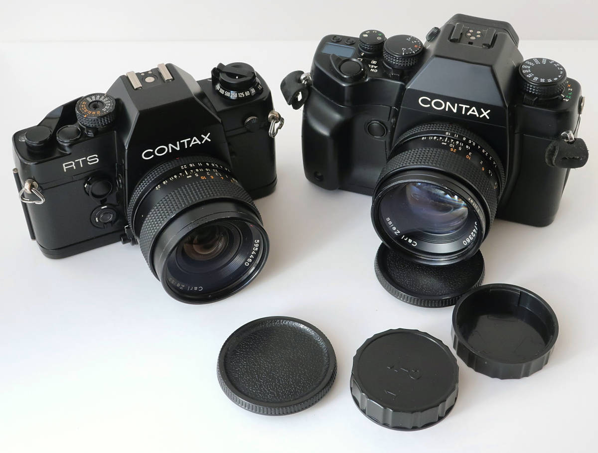 CONTAX RTS II RX Carl Zeiss Planar 50mm f1.4 Distagon 35mm f2.8 レンズ ボディ ...