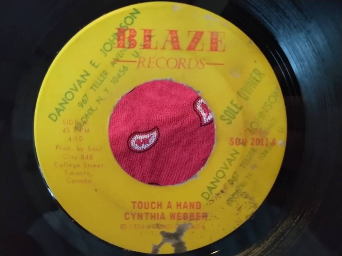 CYNTHIA WEBBER / TOUCH A HAND REGGAE 45 試聴(レゲエ)｜売買されたオークション情報、yahooの商品 ...