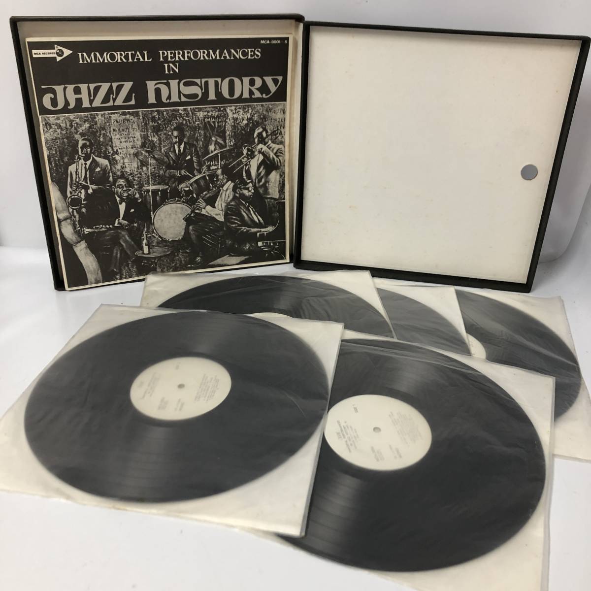KG9/62 LP レコード 5枚組 見本盤 白ラベル 豪華決定盤 MCAジャズの歴史 MCA-3001 5 IMMORTAL ...