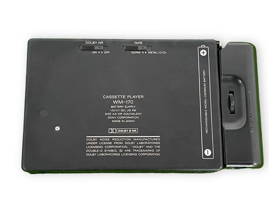 ジャンク SONY ソニーWM-170 EX AMORPHOUS HEAD カセットウォークマン カセットプレーヤー 1104-21 6(再生 ...