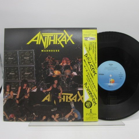 帯付 Anthrax アンスラックス Madhouse マッドハウス LP 12インチ /Island Records R15D-2037 ...