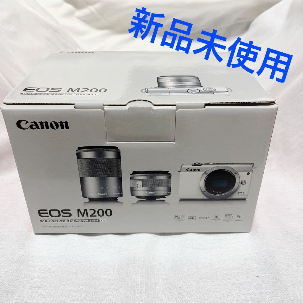 EOS M200 ダブルズームキット ホワイト EOSM200WH-WZK(キヤノン)｜売買されたオークション情報、yahooの商品情報を ...